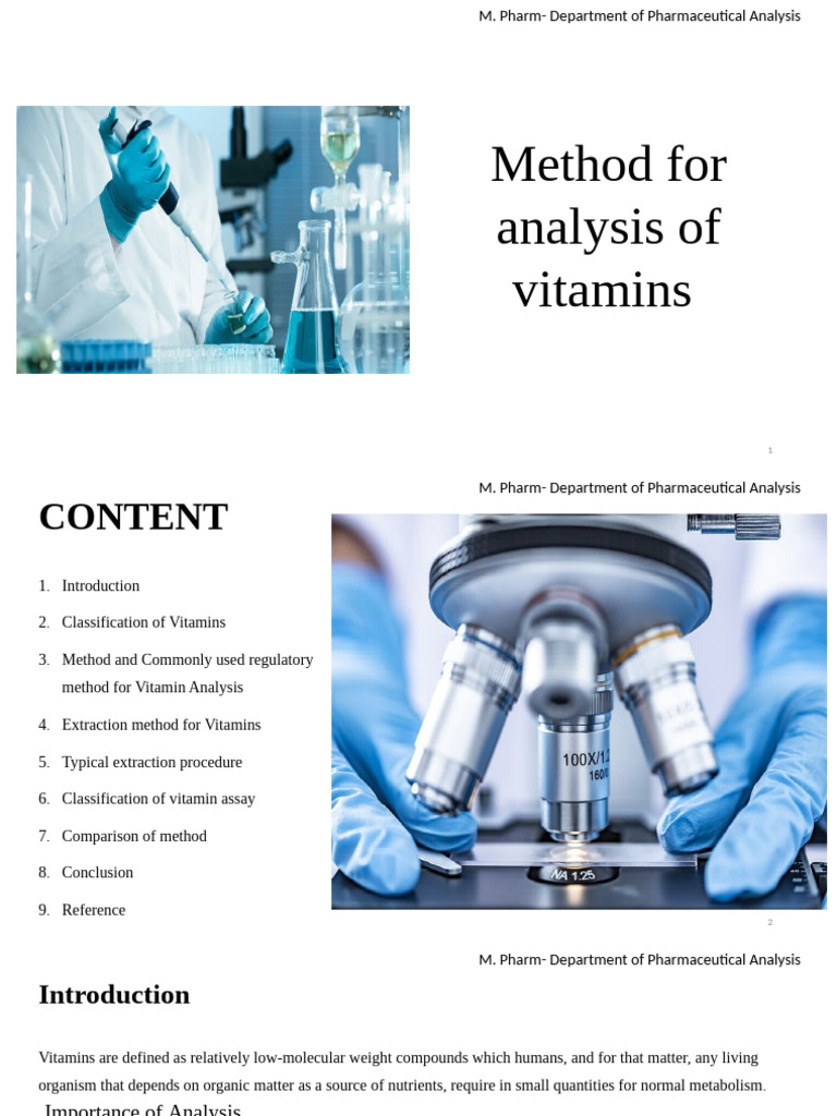 Vitamin Analysis Methods Overview | PDF | Liquid Chromatography–Mass ...