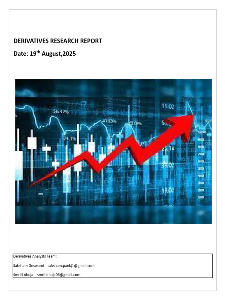 Derivatives Research Report 18 Aug | PDF | Financial Markets | Investing