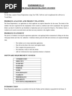 3 Exam Registration System | PDF | Use Case | Databases