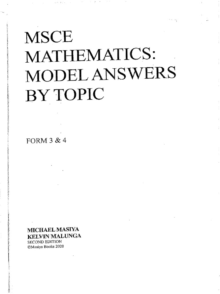 Mathematics Question and Answers | PDF
