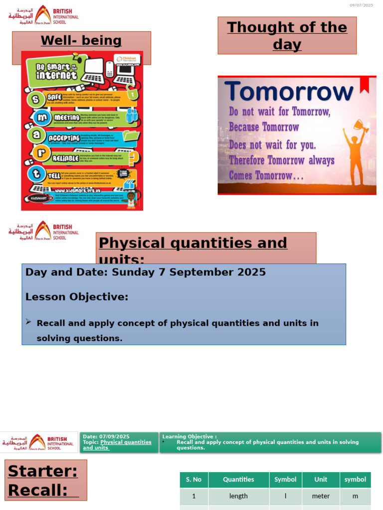 Physical Quantities and Units Guide | PDF | International System Of ...