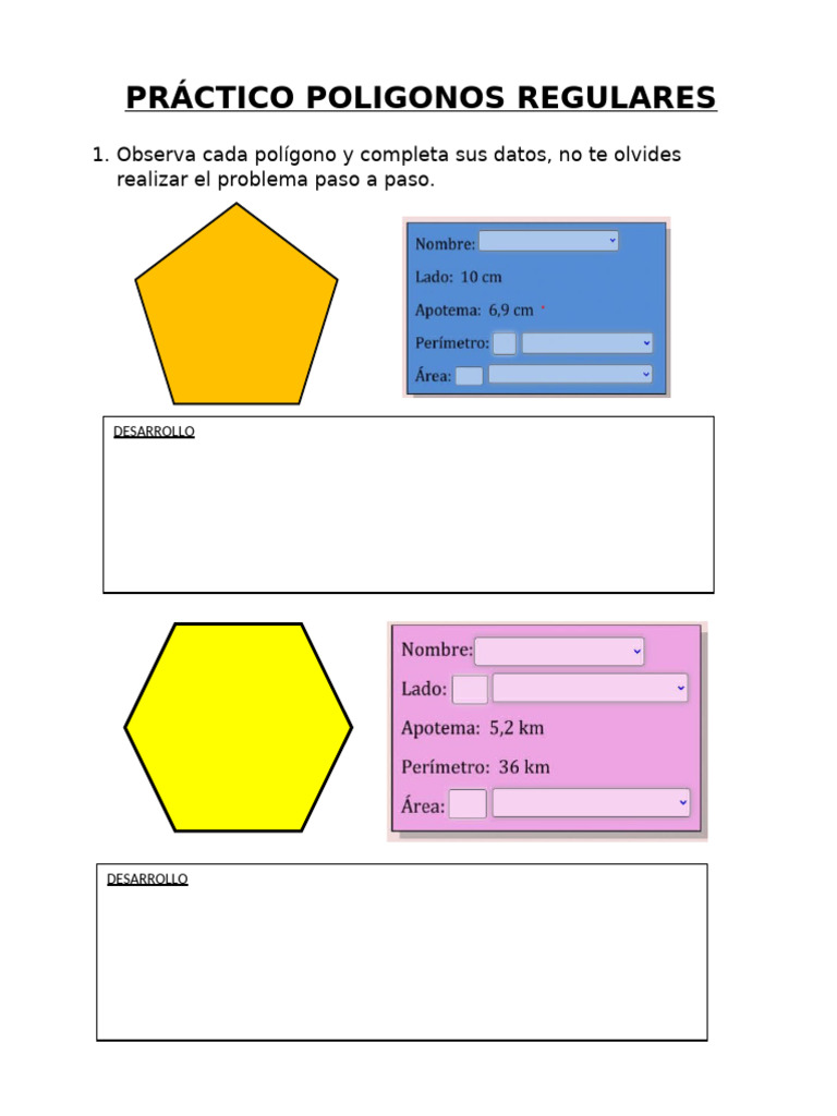 Práctico Poligonos Regulares | PDF