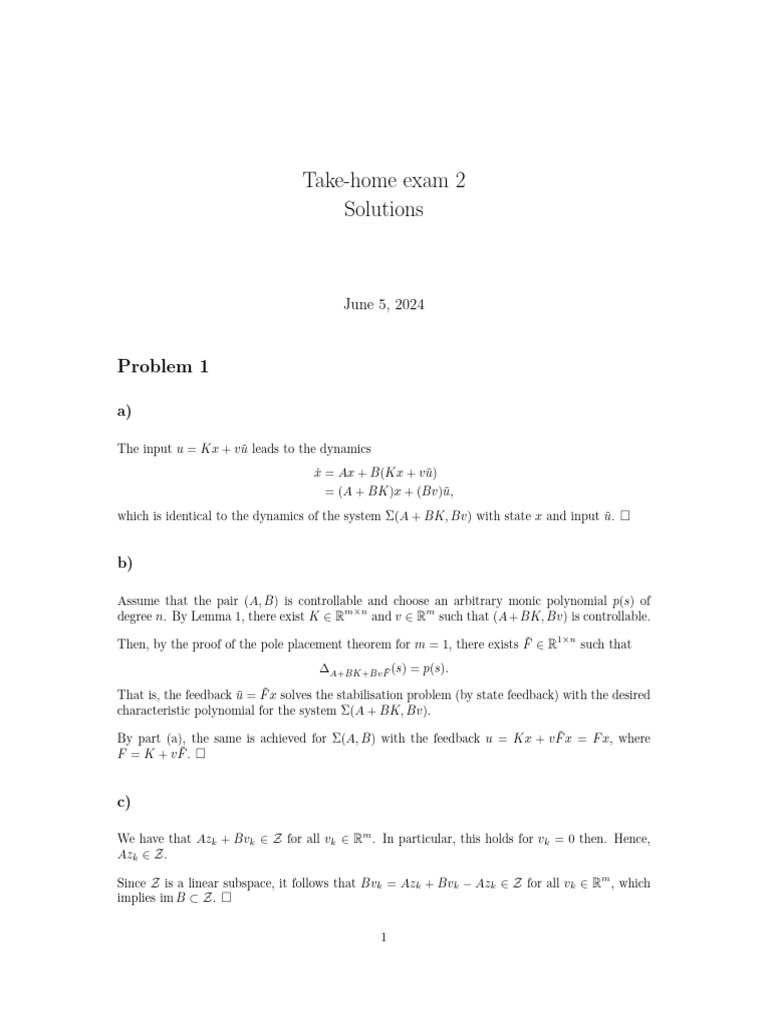 Ls 2324 Homework2 Solutions | PDF | Mathematical Relations | Algebra
