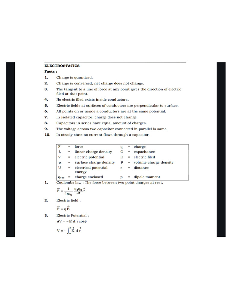 Physics Tips Formulas TTN | PDF