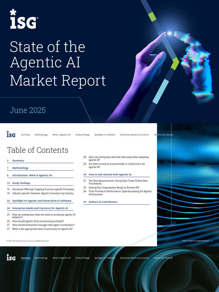Agentic AI Market Report 2025_ ISG | PDF | Computing