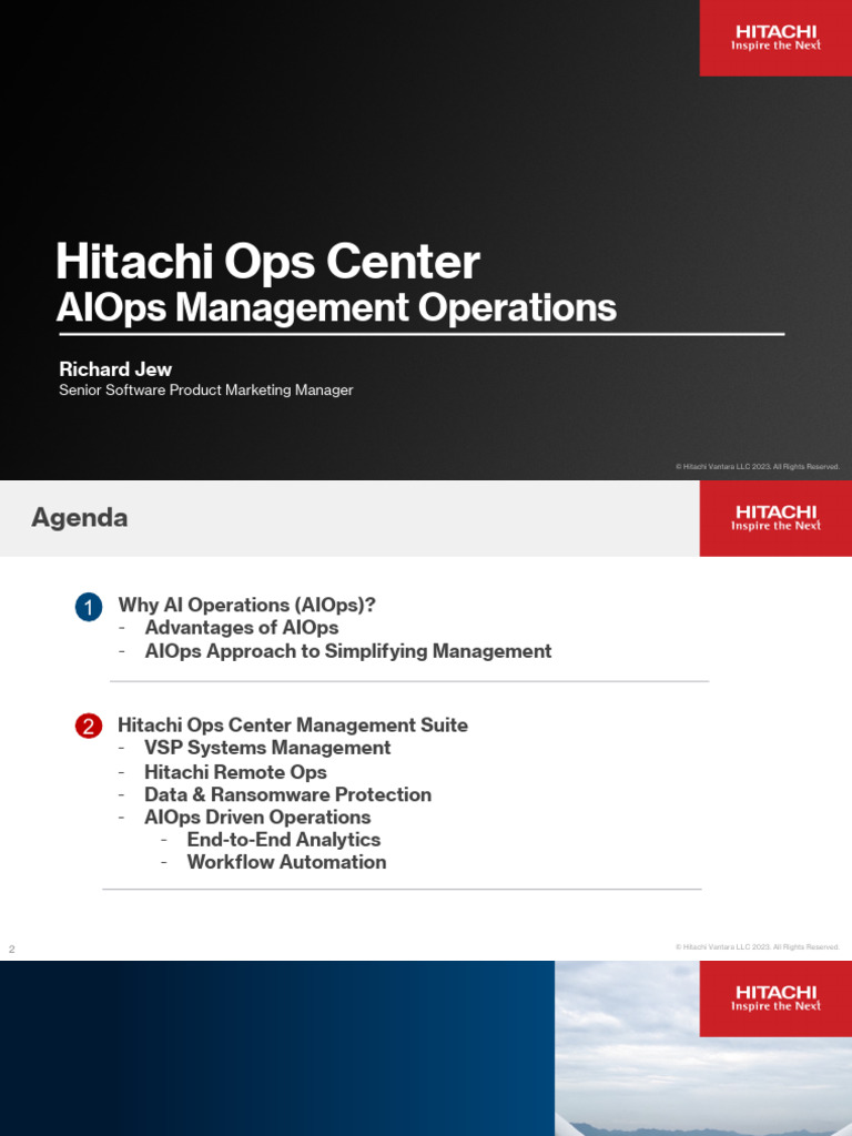 Hitachi Ops Center (TOP4007S) - Slides | PDF | Ransomware | Analytics