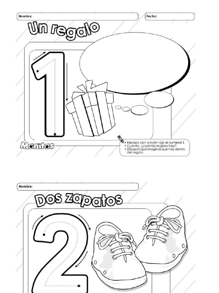 Números Manitas | PDF