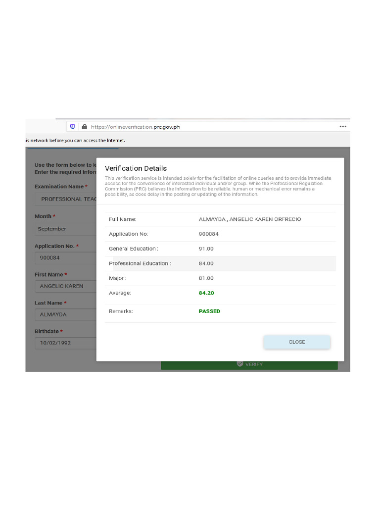 Online Verification | PDF