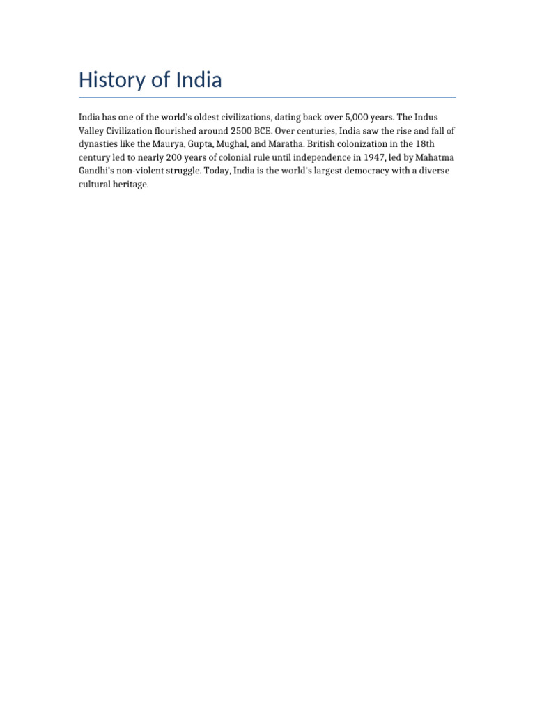 India History | PDF