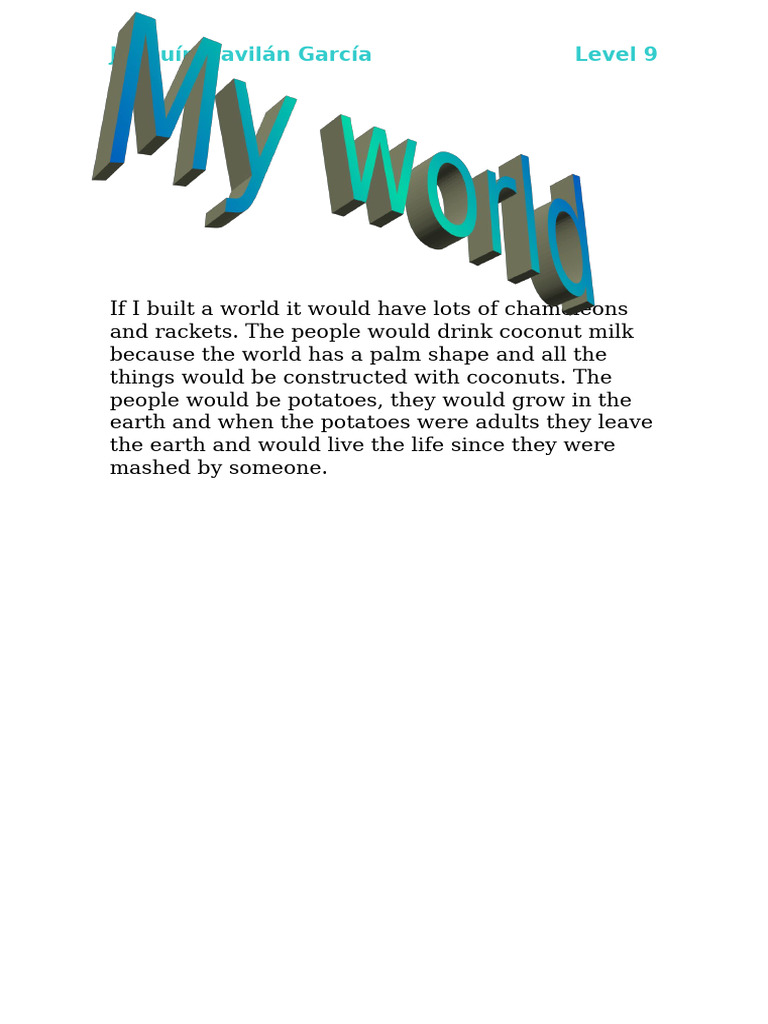 My World | PDF