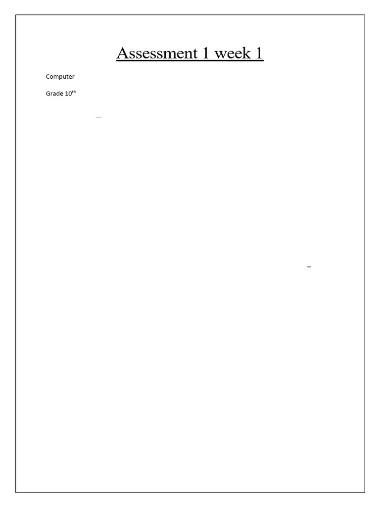 10th Grade Computer MCQ Assessment | PDF | Multiple Choice | Algorithms