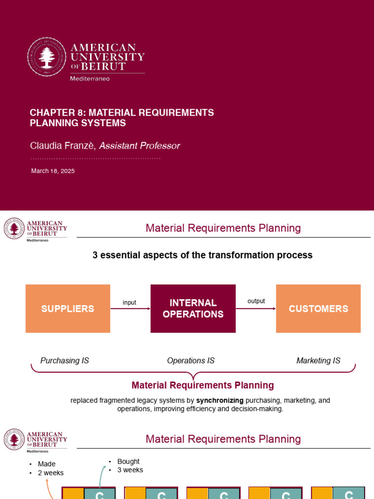 Material Requirements Planning Overview | PDF | Business | Computing