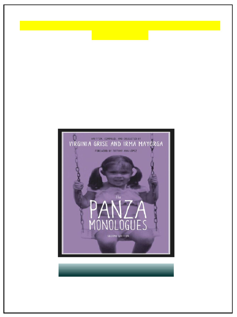 The Panza Monologues Second Edition Virginia Grise full chapters ...