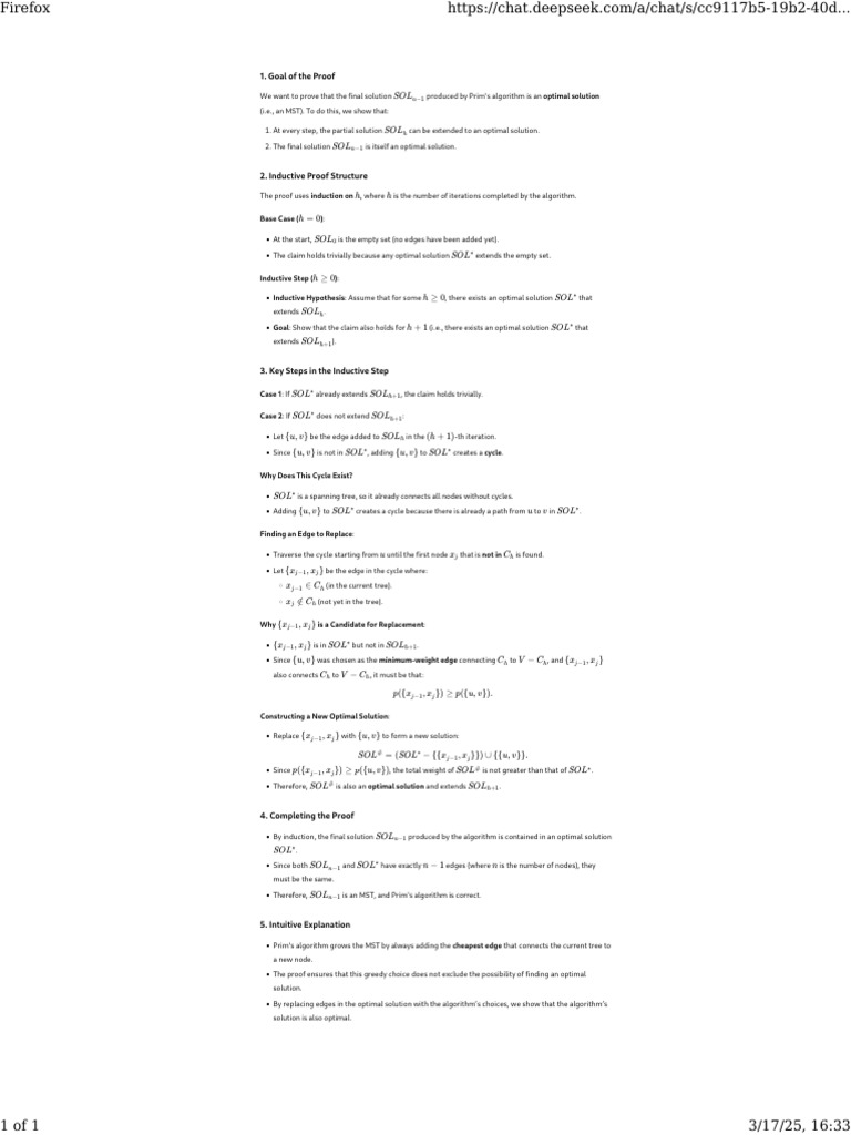 Slide 11 - Proof of Prim Algorithm | PDF | Algorithms And Data ...