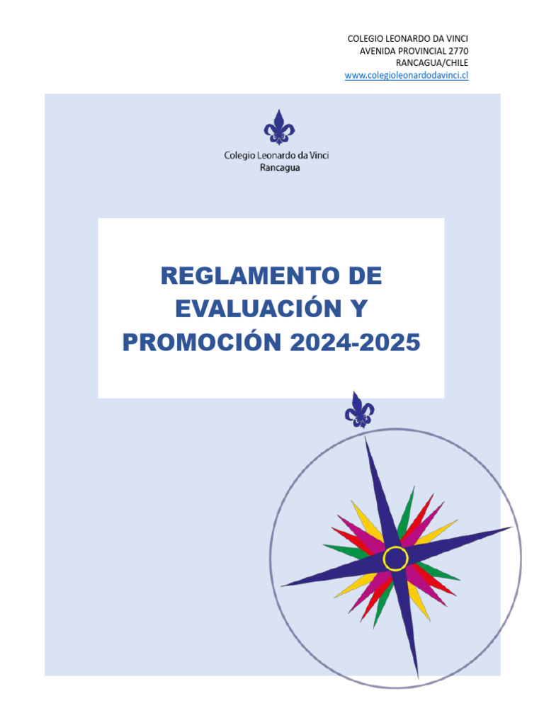 Reglamento-de-Evaluacion-2024-2025 | PDF | Evaluación | Aprendizaje