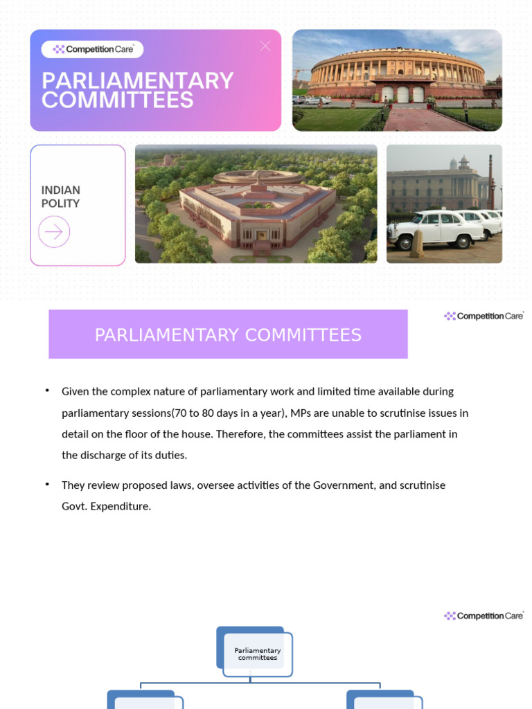 8.1 Parliamentary Committees | PDF | Committee | Public Law
