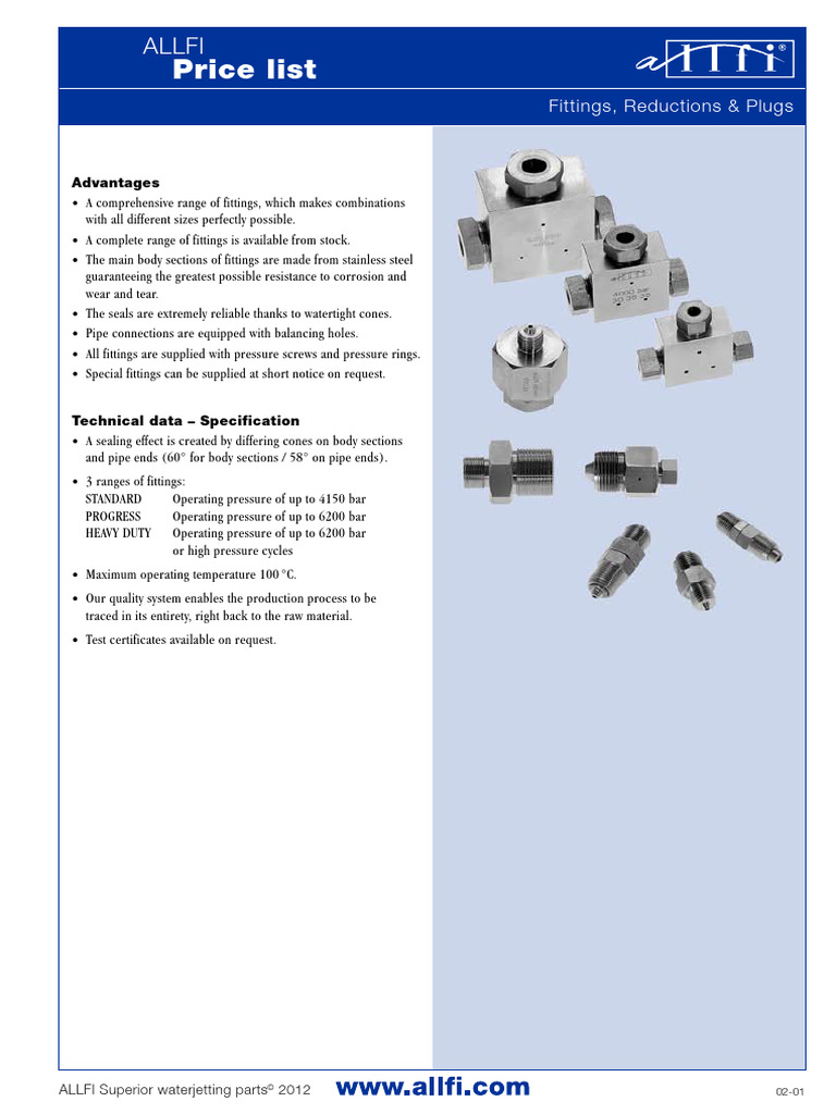 Catalog General ALLFI | PDF | Pipe (Fluid Conveyance) | Valve
