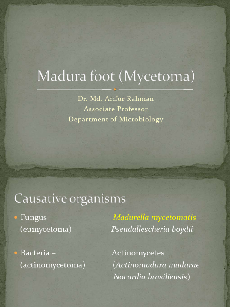 Madura Foot | PDF