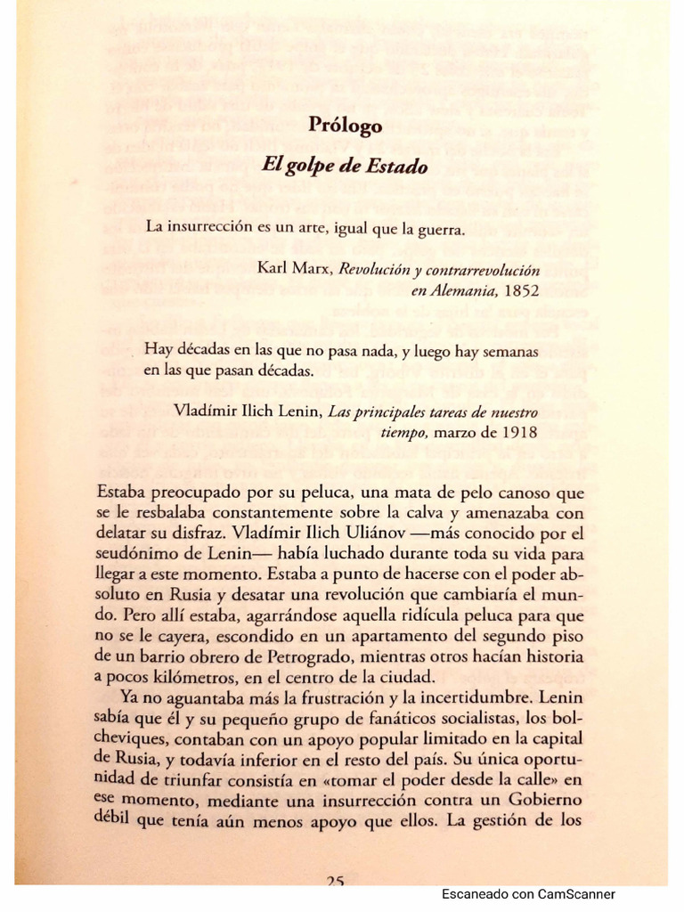 Lectura Golpe de Estado de Lenin | PDF | Vladimir Lenin | Leon Trotsky