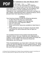 Drug Awareness Poster Assignment | PDF | Substance Abuse | Drugs