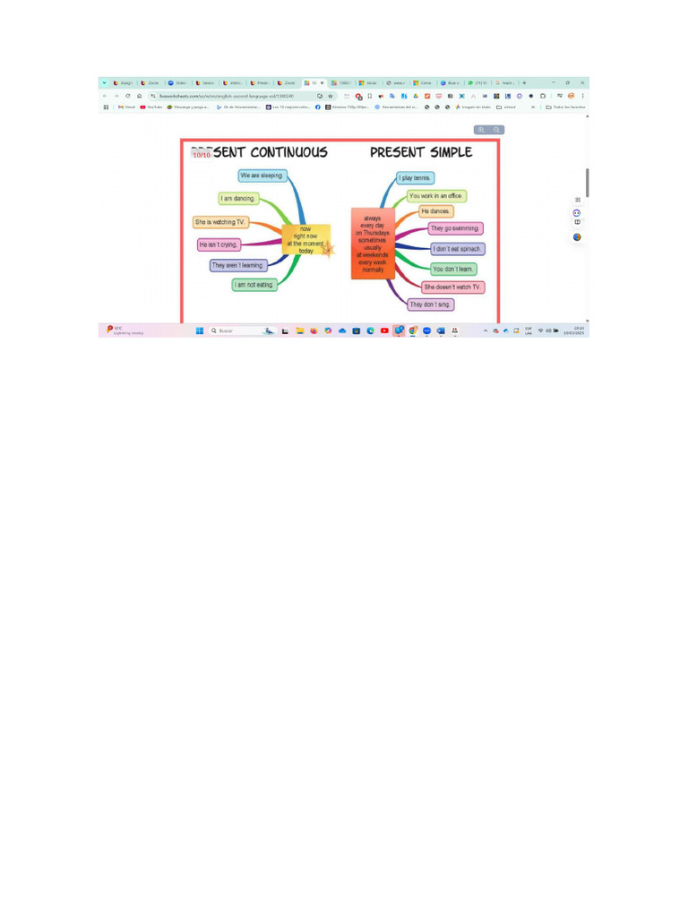 Assignment Present Simple & Present Continuous | PDF