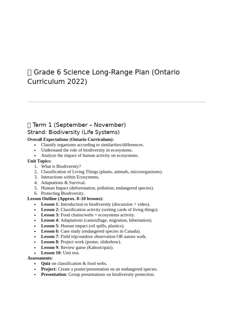 Grade 6 Science Curriculum Overview | PDF | Flight | Space Exploration