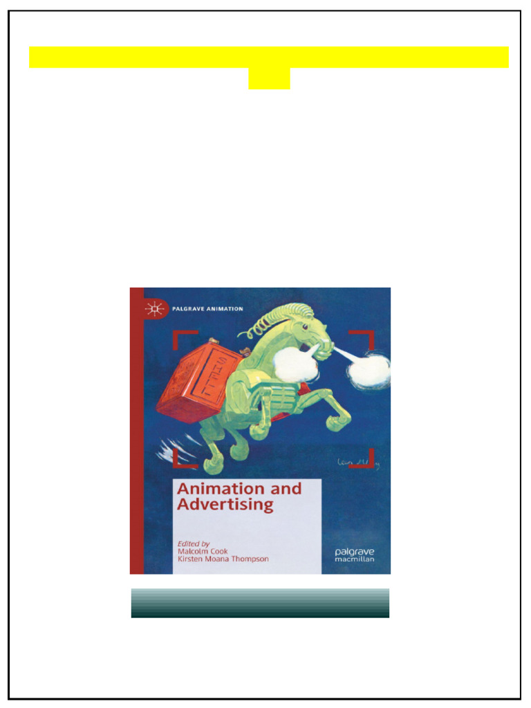 Animation and Advertising Malcolm Cook Online PDF | PDF | Publishing ...