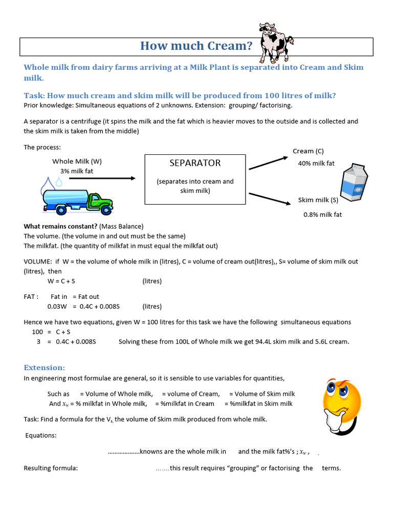 2 How Much Cream | PDF