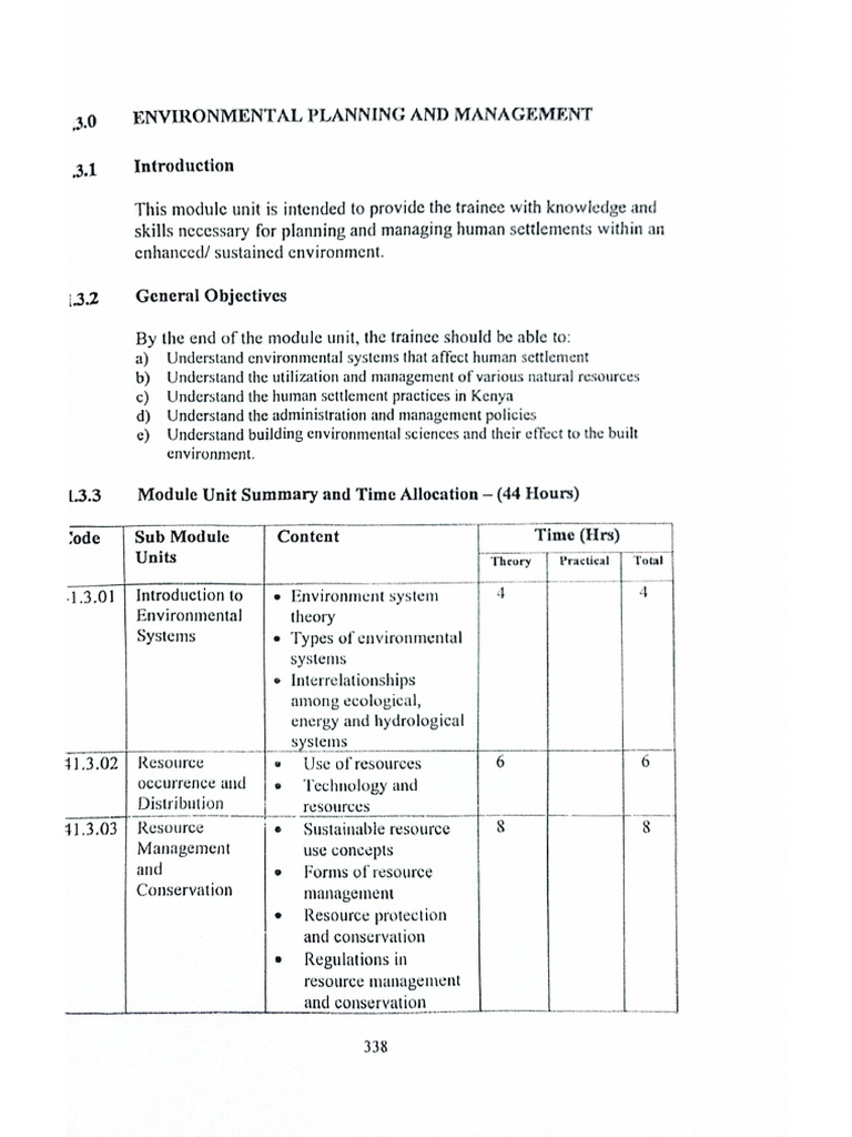 Environmental Planning | PDF