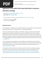Acute Diarrhea in Adults AAFP 2022 | PDF | Diarrhea | Infection