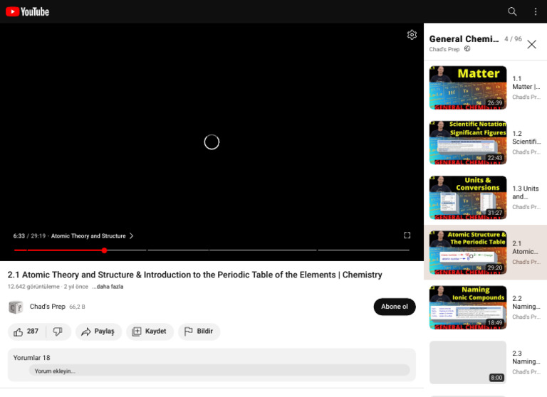 2.1 Atomic Theory and Structure & Introduction to the Periodic Table of ...