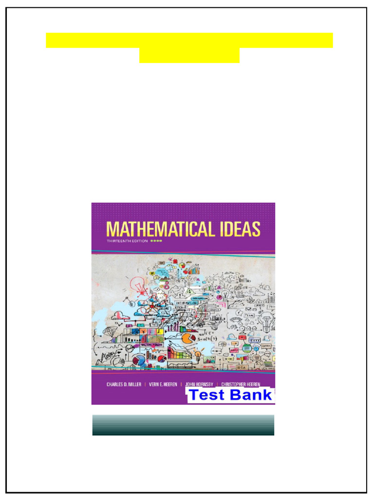 Mathematical Ideas 13th Edition Miller Test Bank online reading | PDF ...