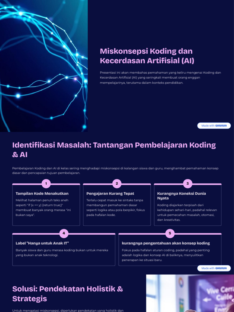 Miskonsepsi Koding Dan Kecerdasan Artifisial AI | PDF