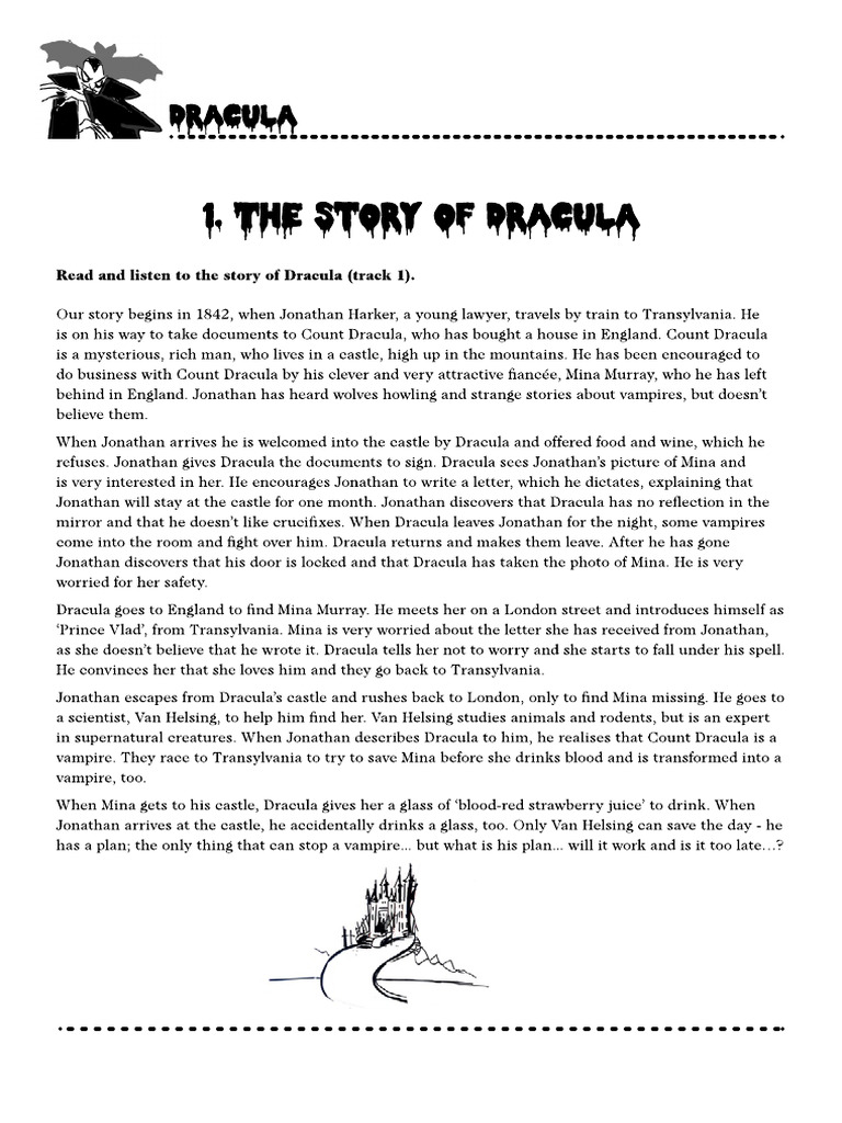 Dracula Reading Comprehension Activity | PDF
