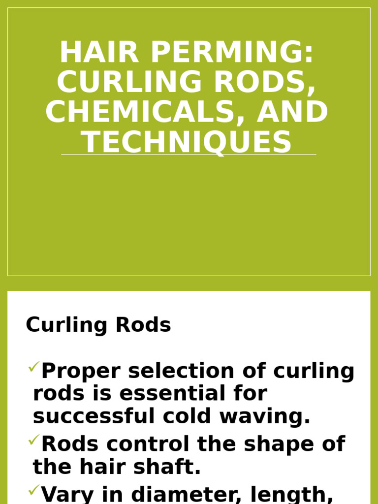Hair Perming Techniques and Chemicals | PDF