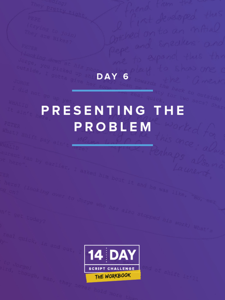 6 - 14 - Day - Script - Challenge - Workbook - Editable - Presenting ...