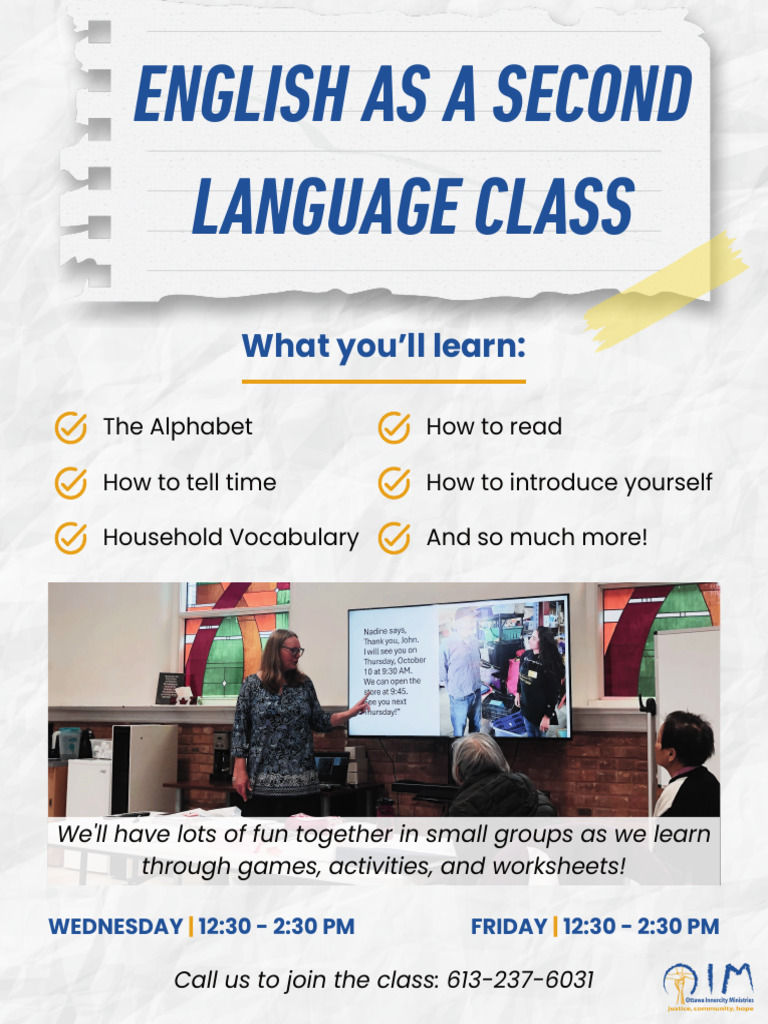 Poster - ESL Class Flyer | PDF