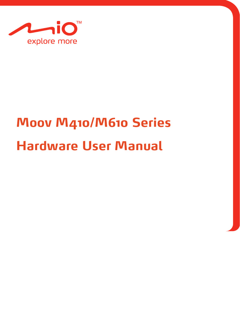 Mio Moov M410 & M610 - User Manual - A5 - EN | PDF | Battery Charger | Electromagnetic Compatibility