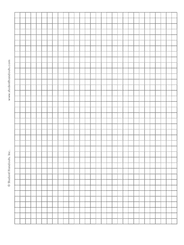 Gray Quarter Inch Graph Paper | PDF