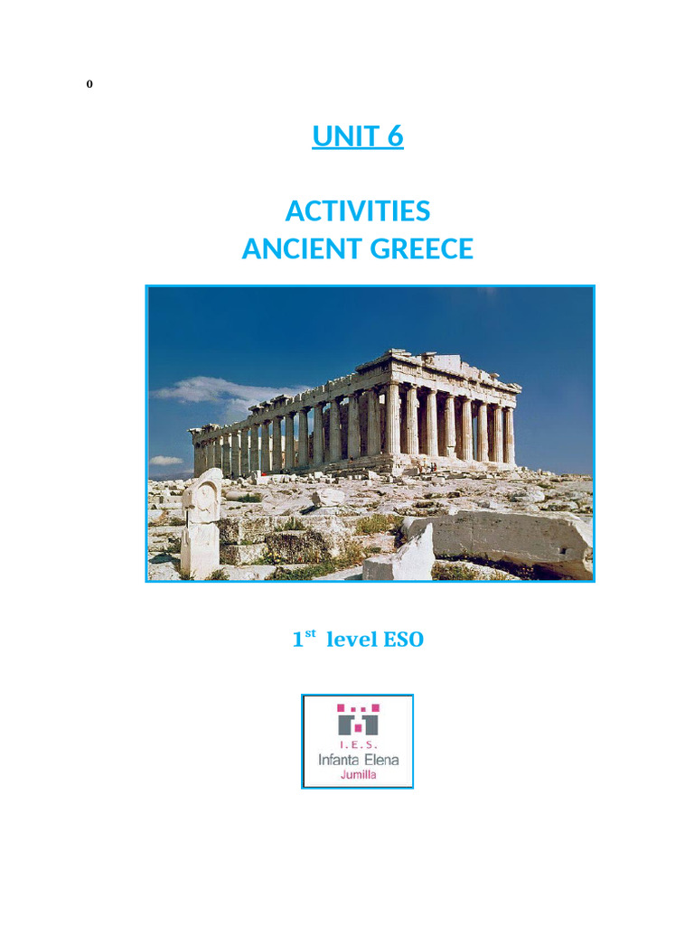 Ancient Greece Activities for 1st ESO | PDF | Ancient Greece | Greece