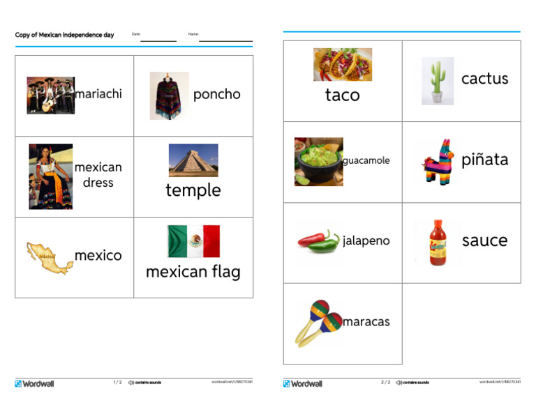 Mexican Independence Day Activities | PDF