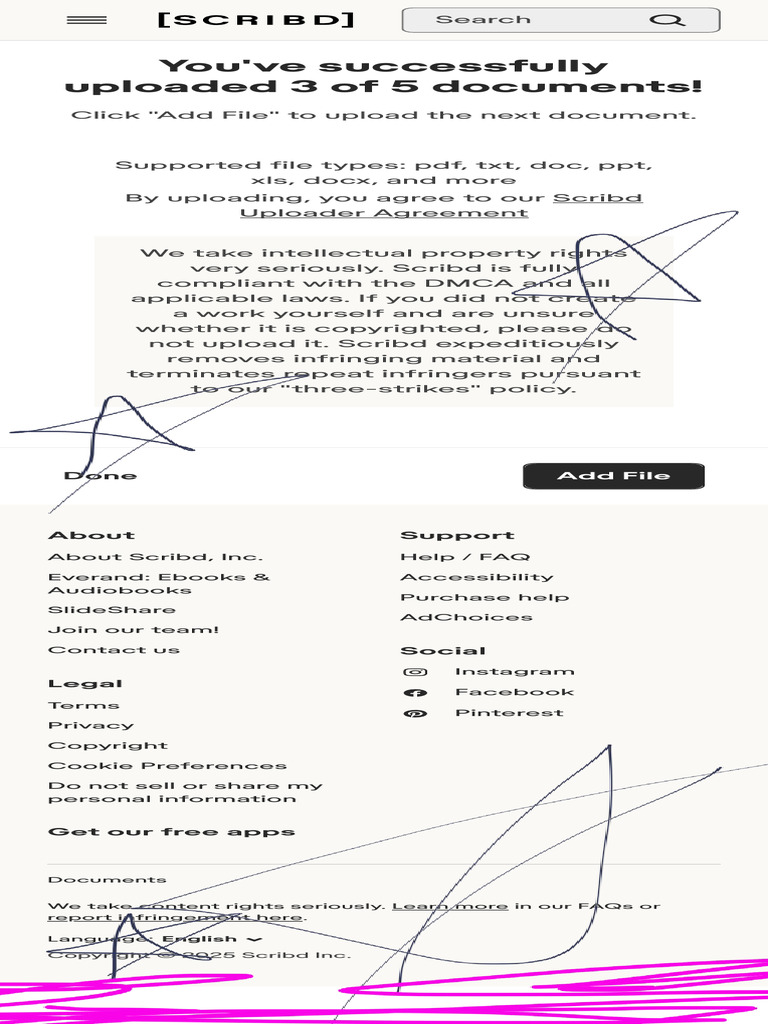 Upload a Document Scribd 3 | PDF