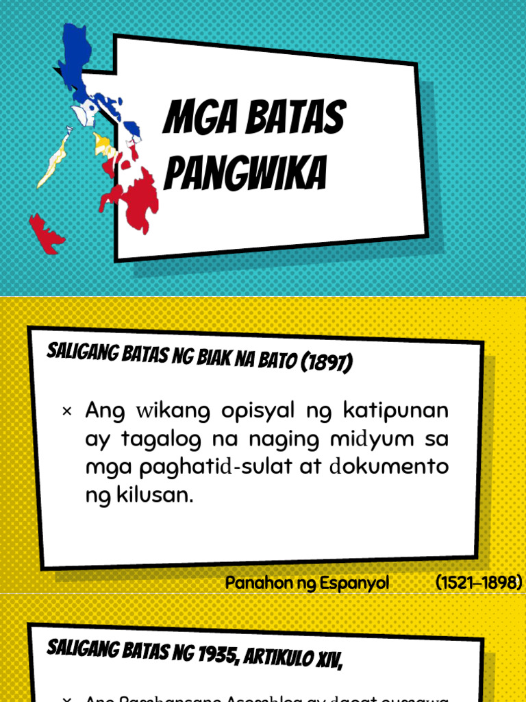 Mga Batas Pangwika | PDF