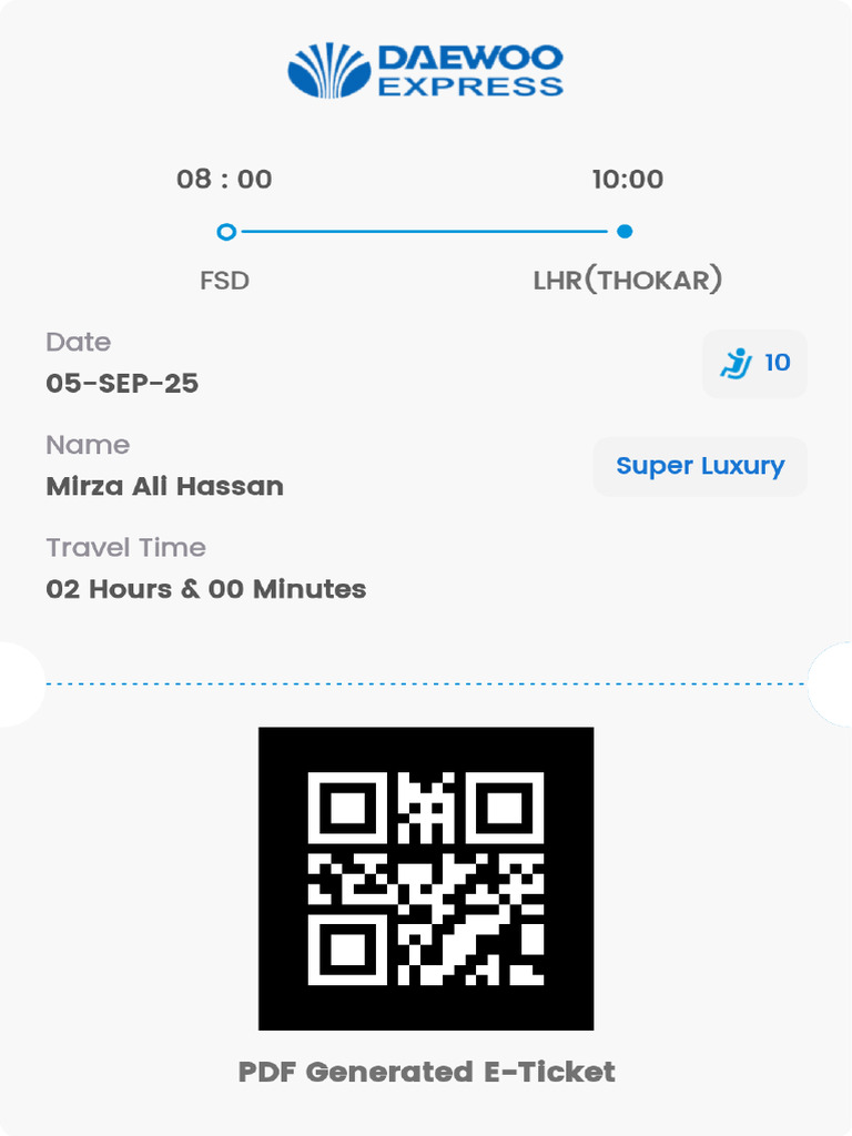 Daewoo Ticket | PDF