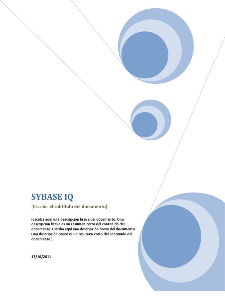 Sybase Iq | PDF | Servidor (Computación) | Unidad Central de procesamiento