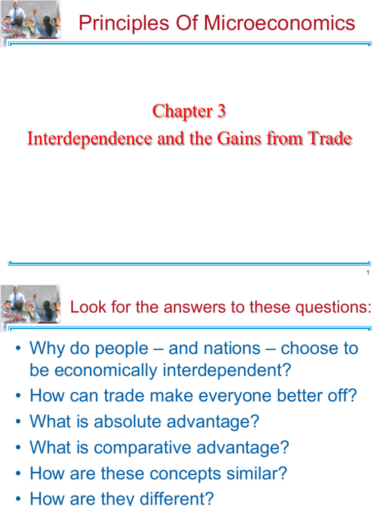 Interdependence and Trade Benefits | PDF | Comparative Advantage ...