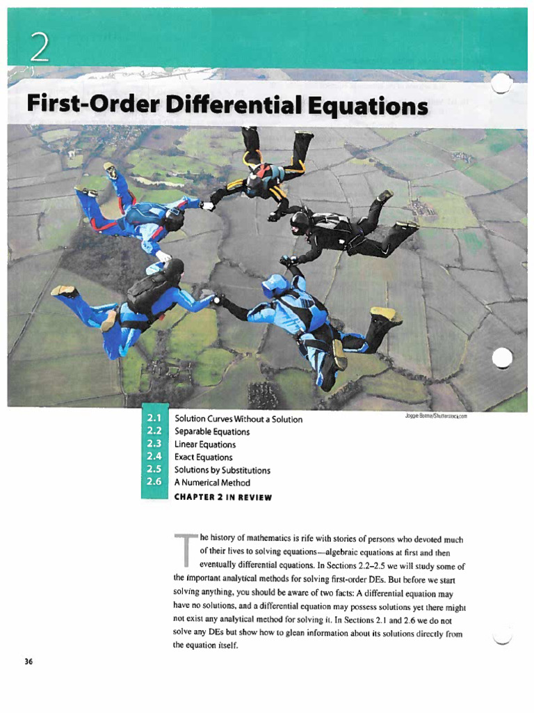First Order Differential Equations Pdf