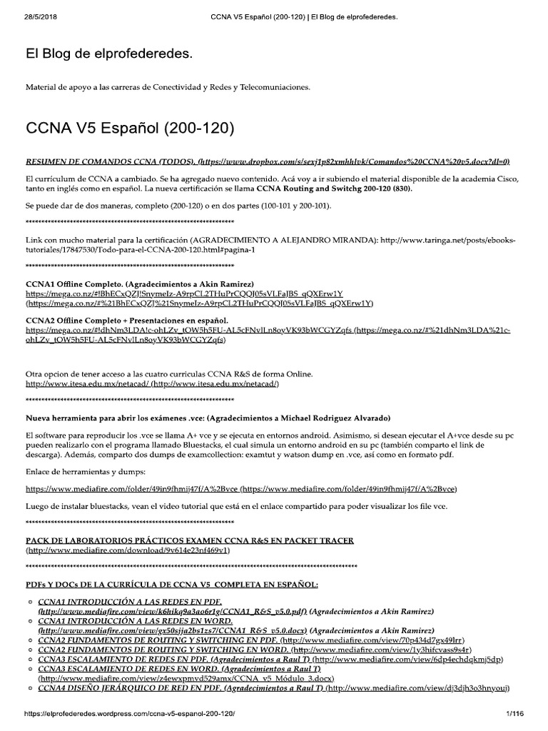 CCNA V5 Español | PDF