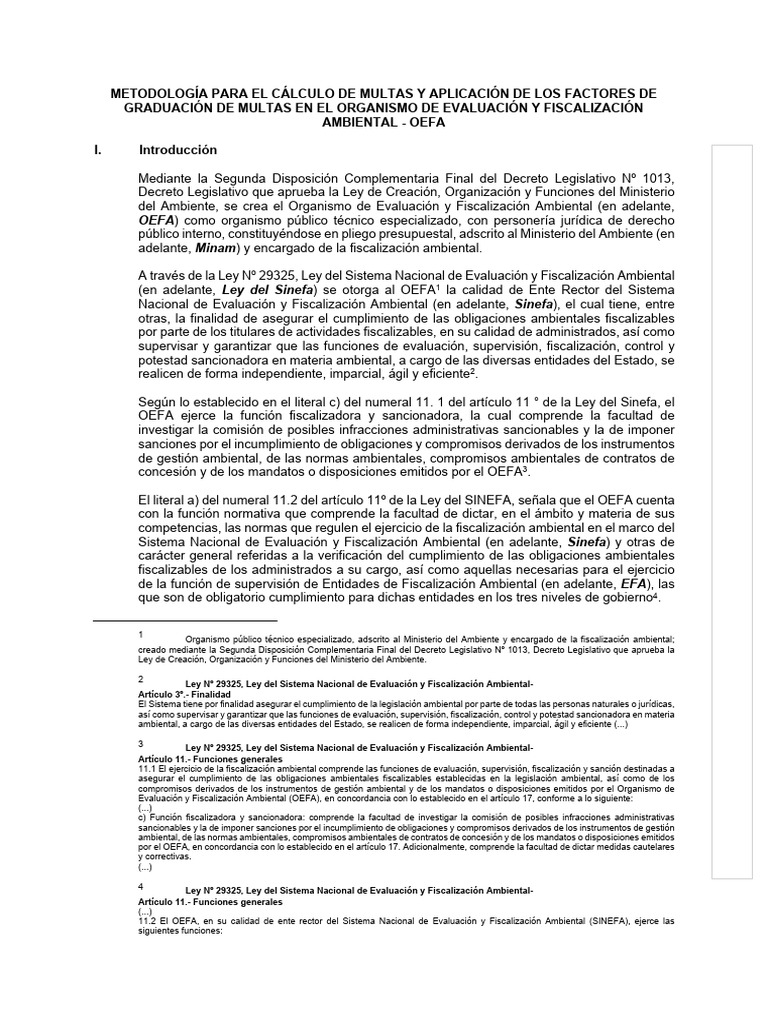 Exposición de motivos proyecto RCD cálculo de multas | PDF | Multa (pena)