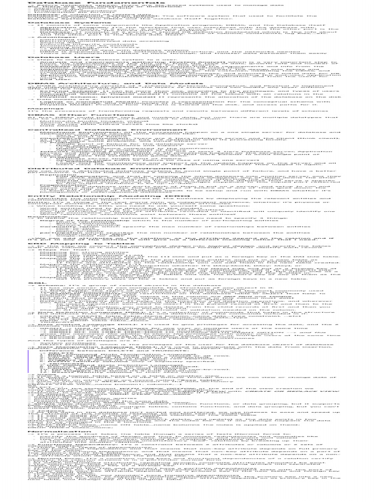 Database Fundamentals | PDF